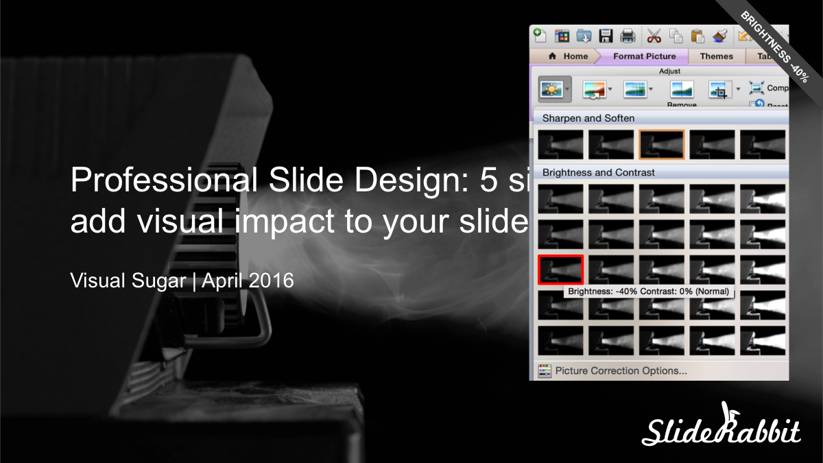 Professional Slide Design: 5 simple ways to add visual impact to your ...